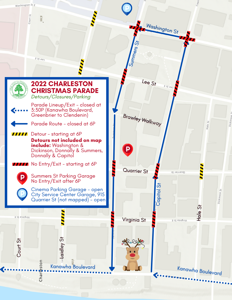 STREET CLOSURE/DETOUR/PARKING NOTICE: Charleston Christmas Parade ...